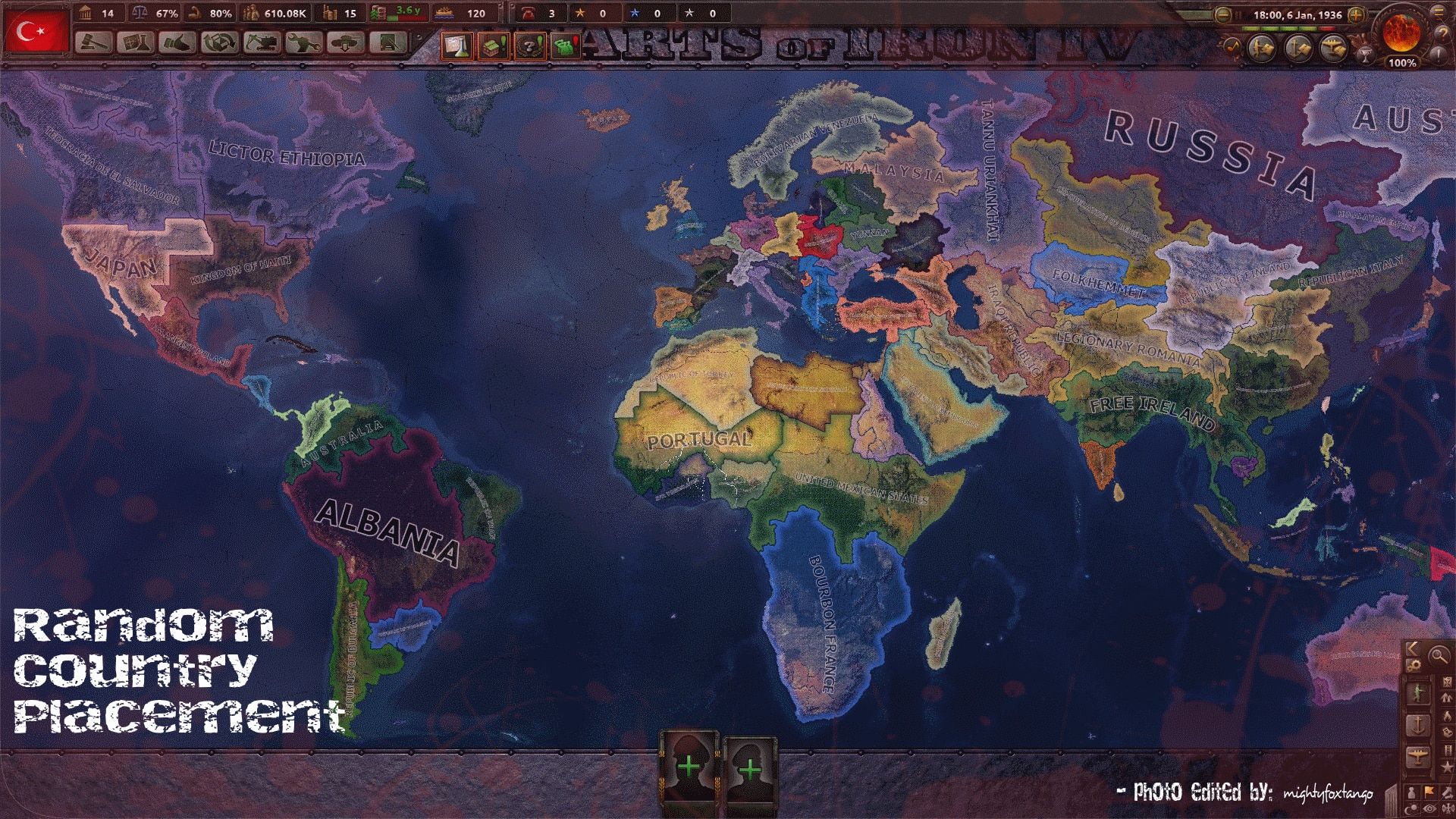 Random Country Placement 1.17 - Paradox Mods