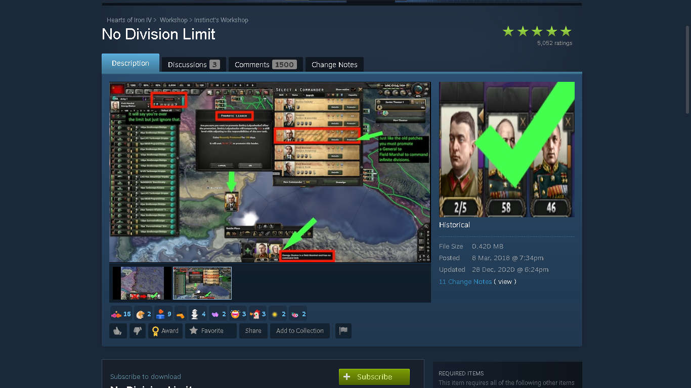 No Division Limit Instinct - Paradox Mods