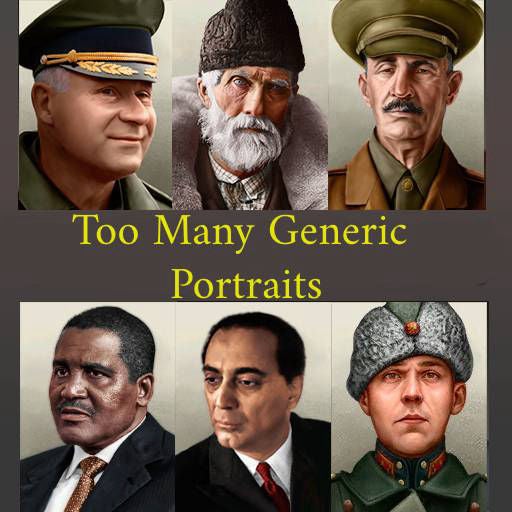 Too Many Generic Portraits - Paradox Mods