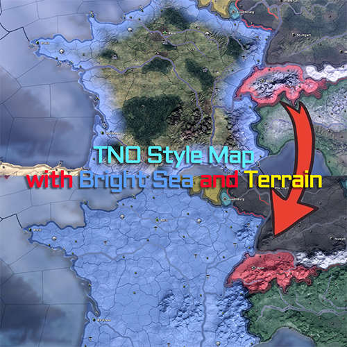 TNO Style Map with Bright Sea and Terrain - Paradox Mods