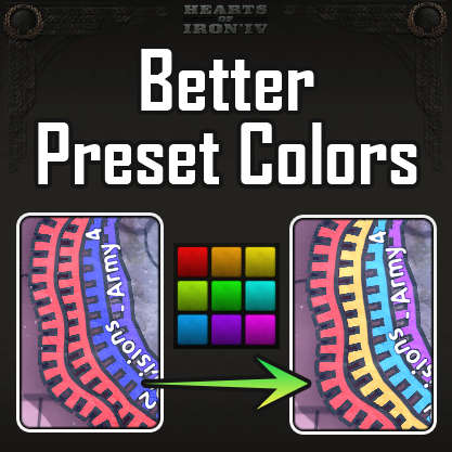 better preset color - Paradox Mods