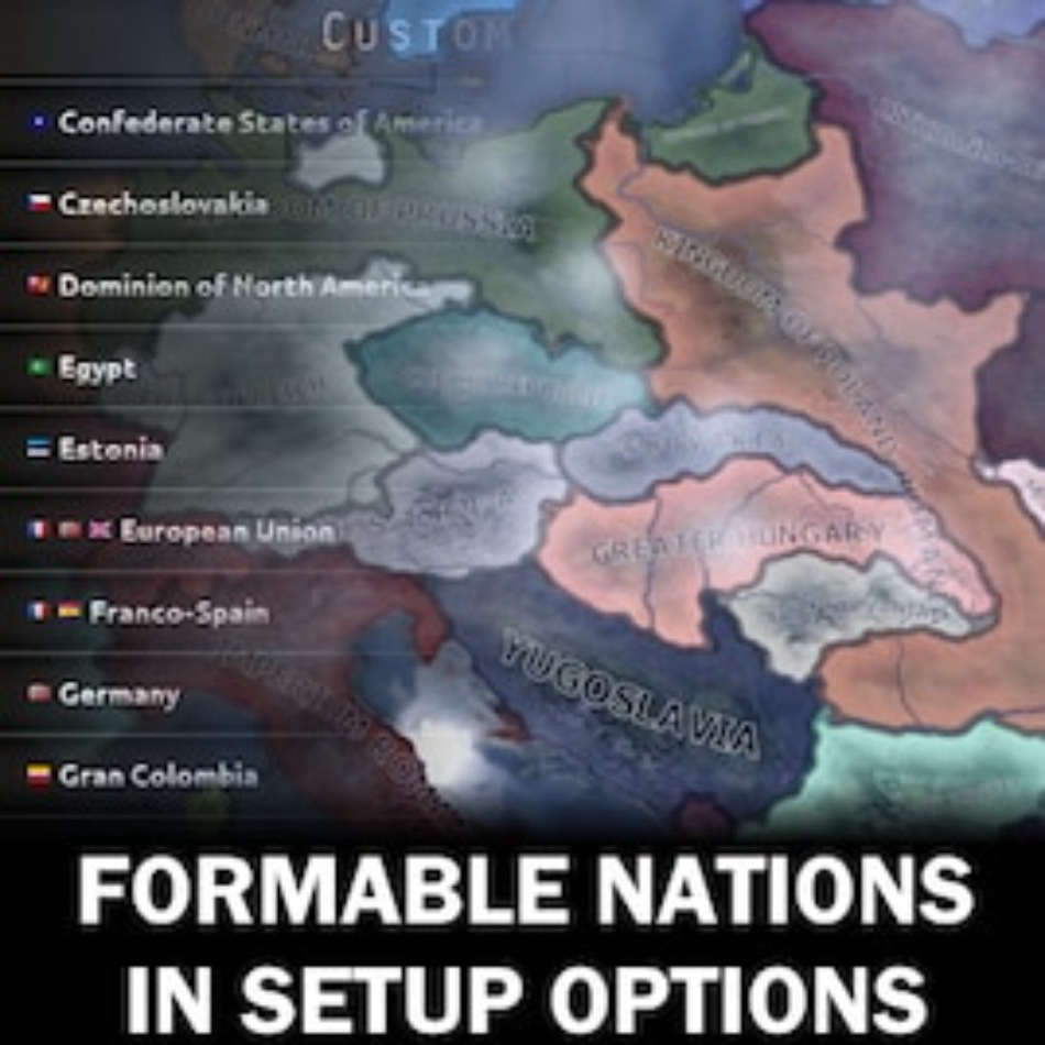 Formable Nation In Setup Option - Paradox Mods