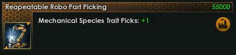 Add Repeatable Robotical Trait Picks Research - Paradox Mods
