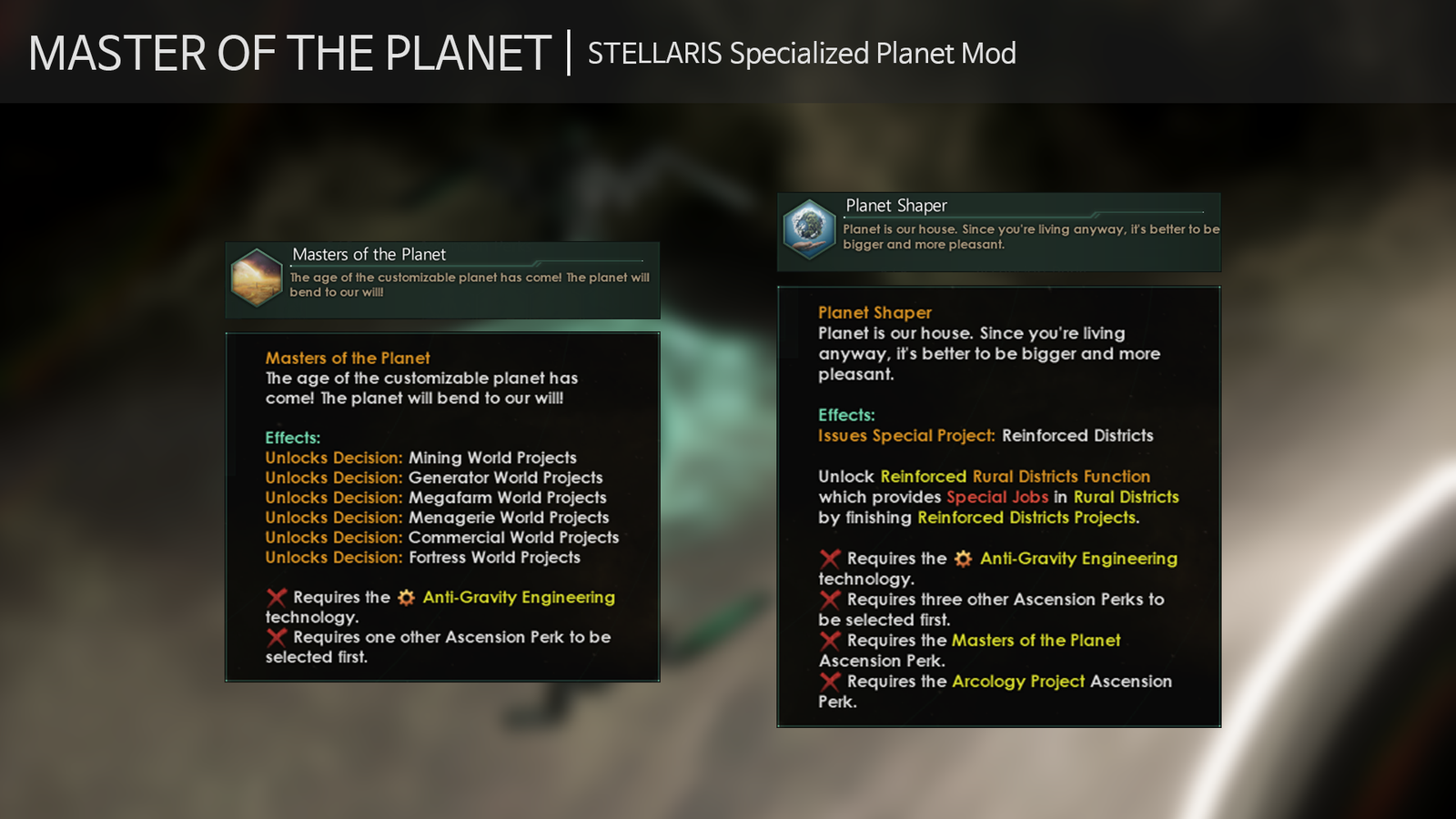 Masters of the Planet - Main - Paradox Mods