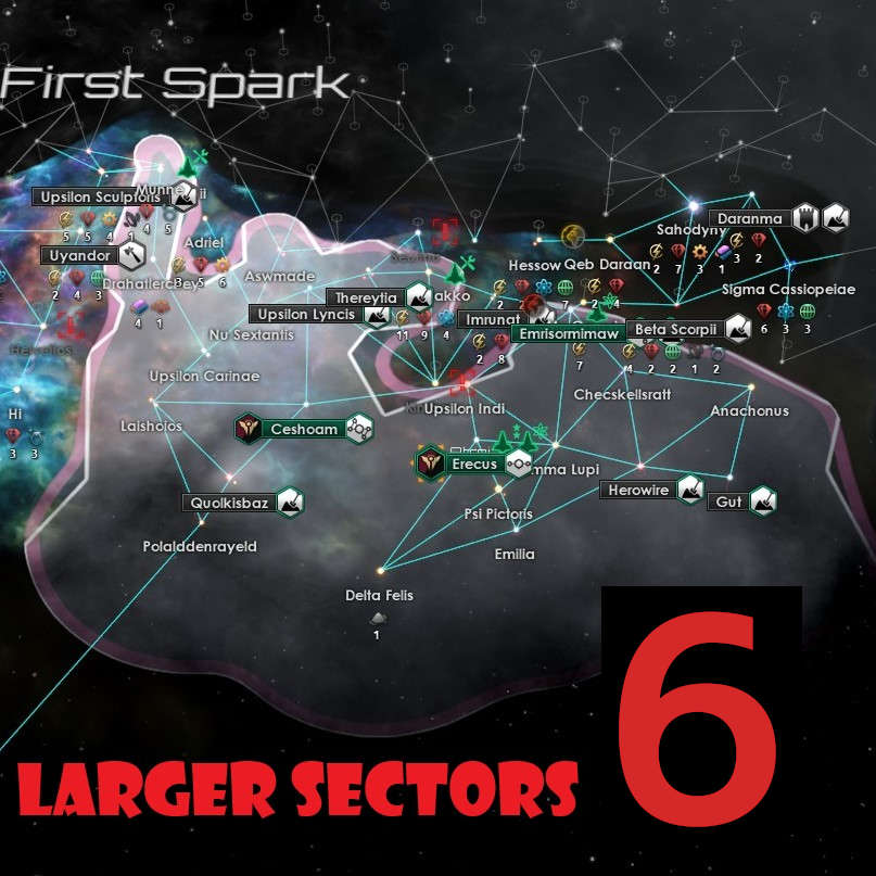 Larger Sectors6 - Paradox Mods
