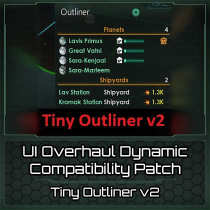 UI Overhaul Dynamic + Tiny Outliner v2 - Paradox Mods