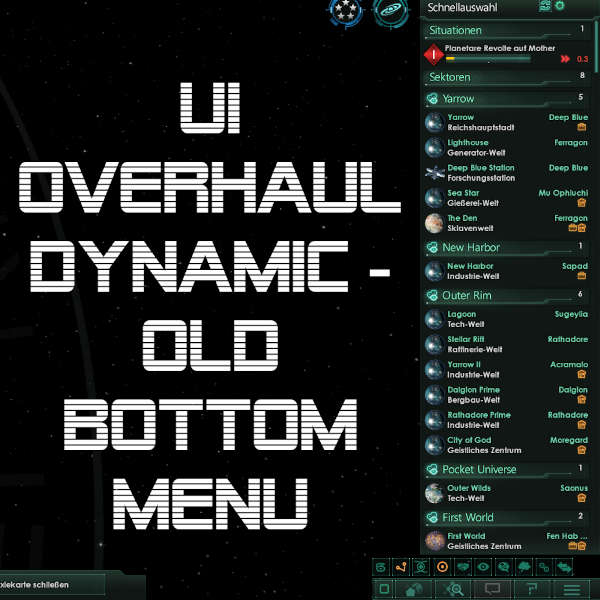 UI Overhaul Dynamic - Old Bottom Menu - Paradox Mods