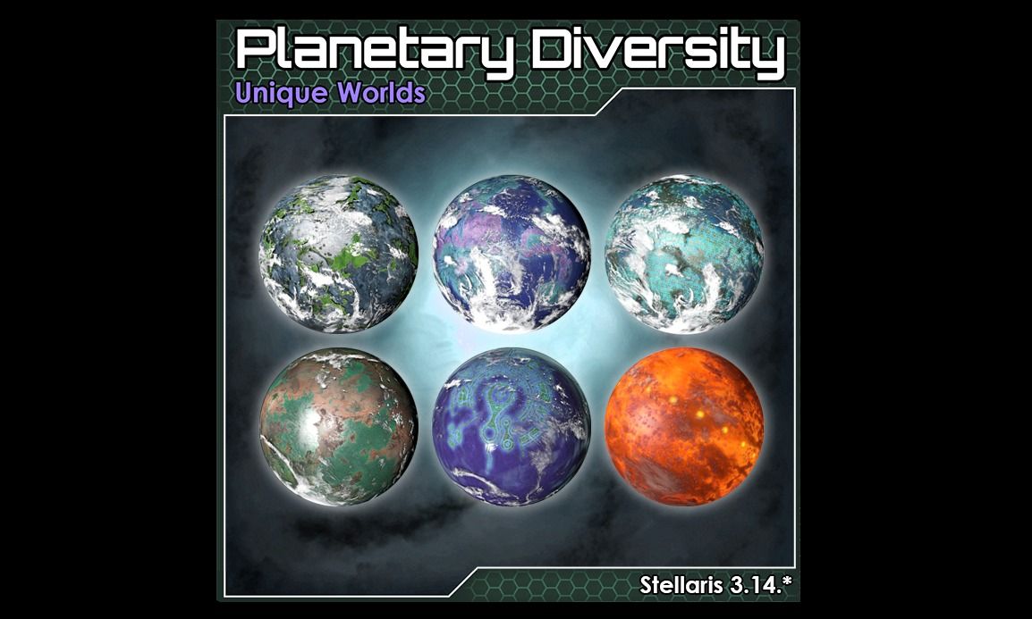 Planetary Diversity - Unique Worlds 3.14 - Paradox Mods