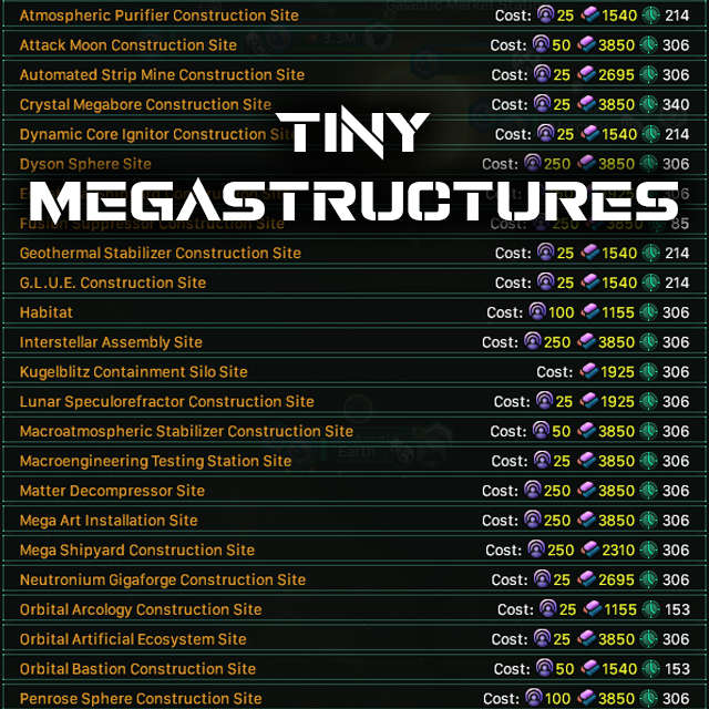 Tiny Megastructure UI (Always compatible) - Paradox Mods