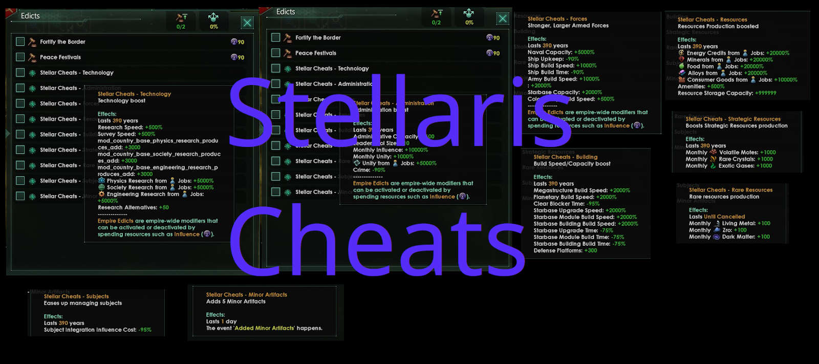 Stellaris Cheats - Paradox Mods