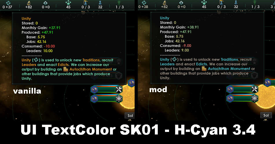 UI TextColor SK01 - H-Cyan 3.4 - Paradox Mods