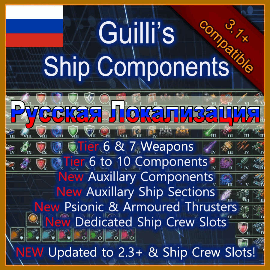 Guilli's Ship Component: Русская Локализация - Paradox Mods