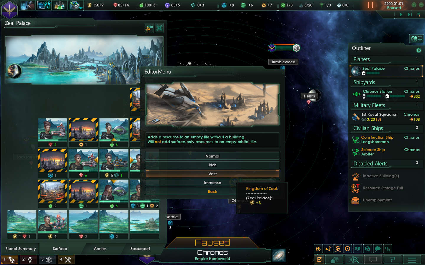 Editor Menu - Paradox Mods