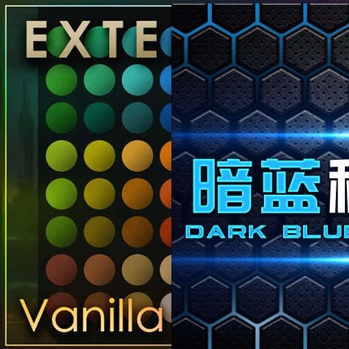 Extended Vanilla Palette + Dark Blue UI Remake - Paradox Mods