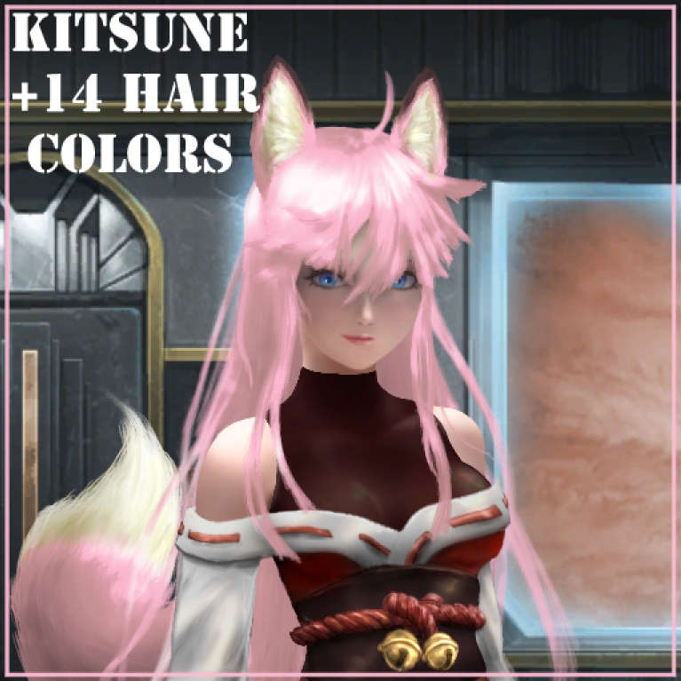 (Optional) 14 Plus Hair Colors for Animated Kitsune Species - Paradox Mods
