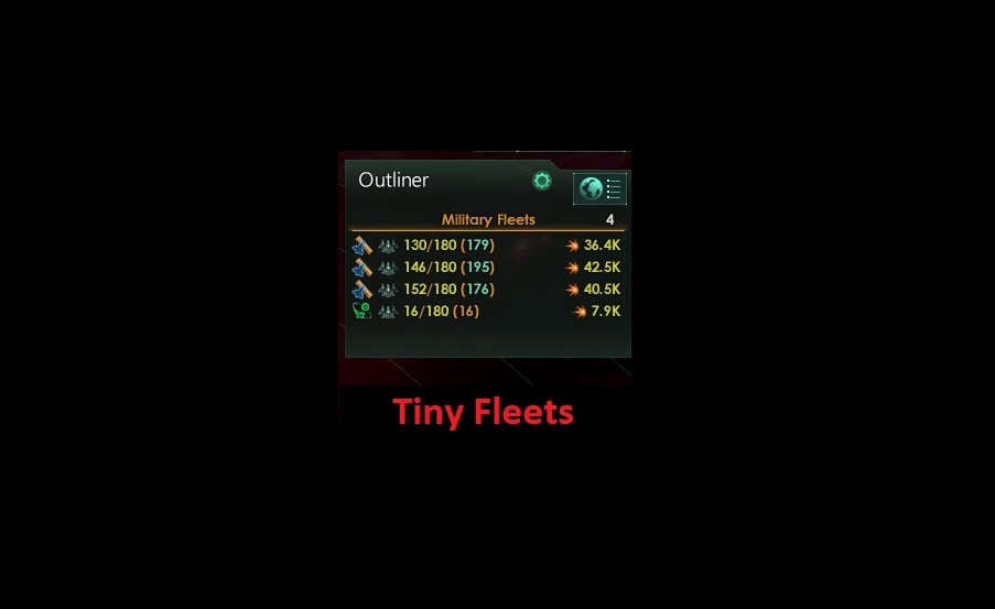 -Tiny Fleets Outliner- - Paradox Mods