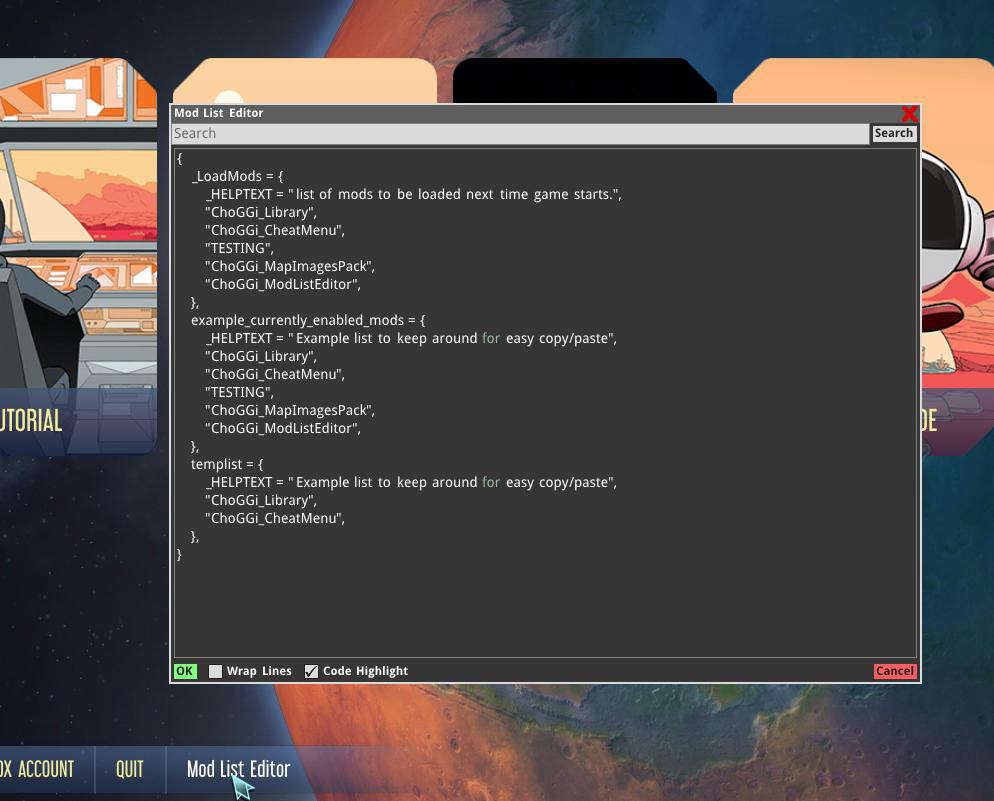 Mod List Editor - Paradox Mods