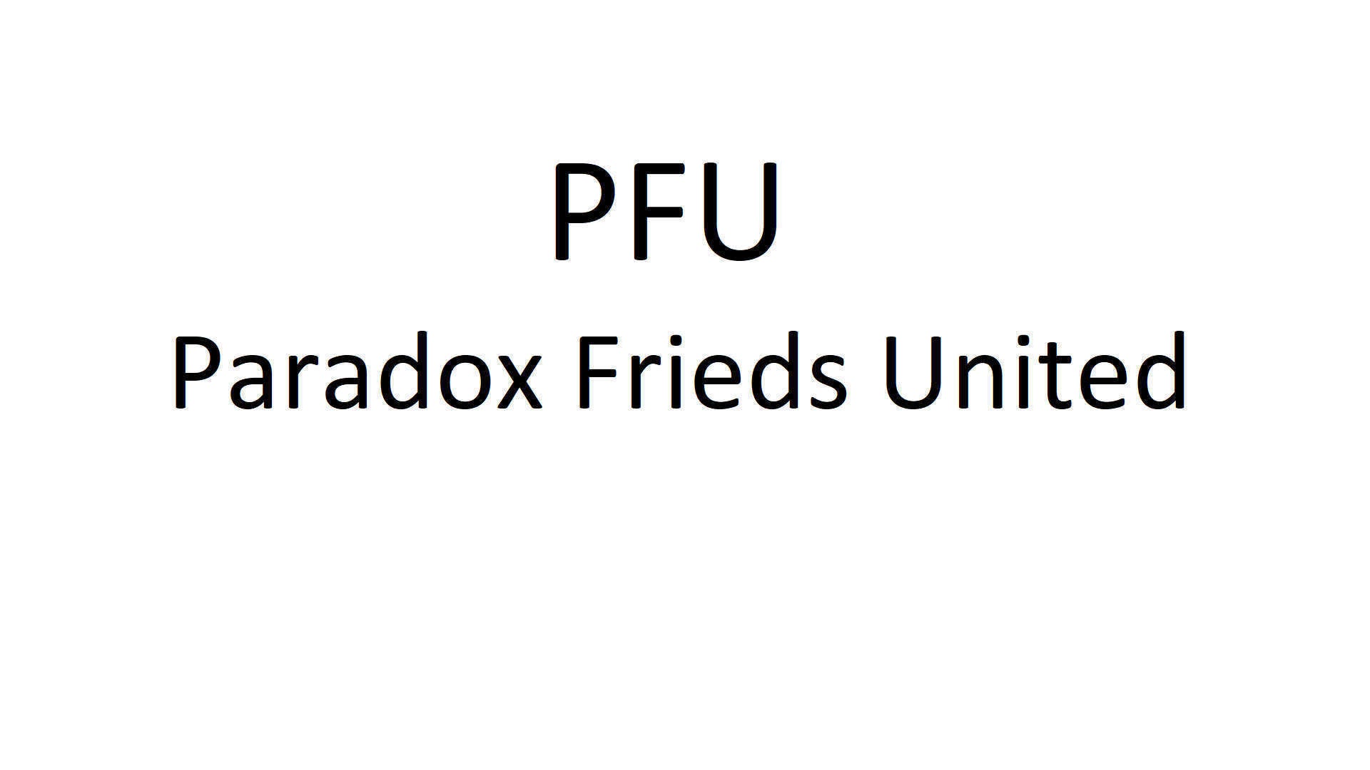 PFU Paradox Friends United - Paradox Mods