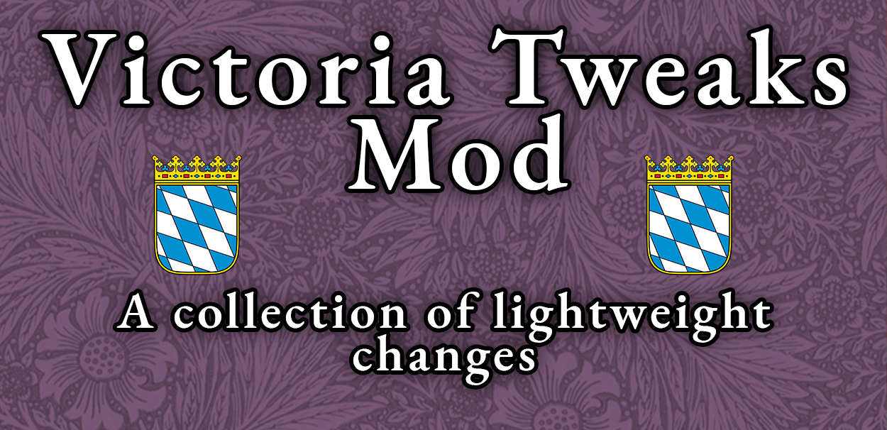 Victoria Tweaks mod for 1.5 - Paradox Mods
