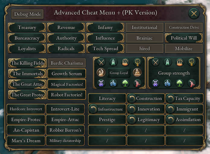 Advanced Cheat Menu PK - Paradox Mods